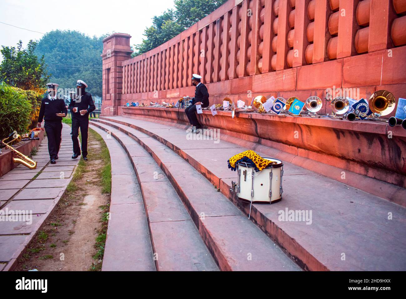 New Delhi, Delhi, India. 4th Jan, 2022. Indian Navy personnel ...