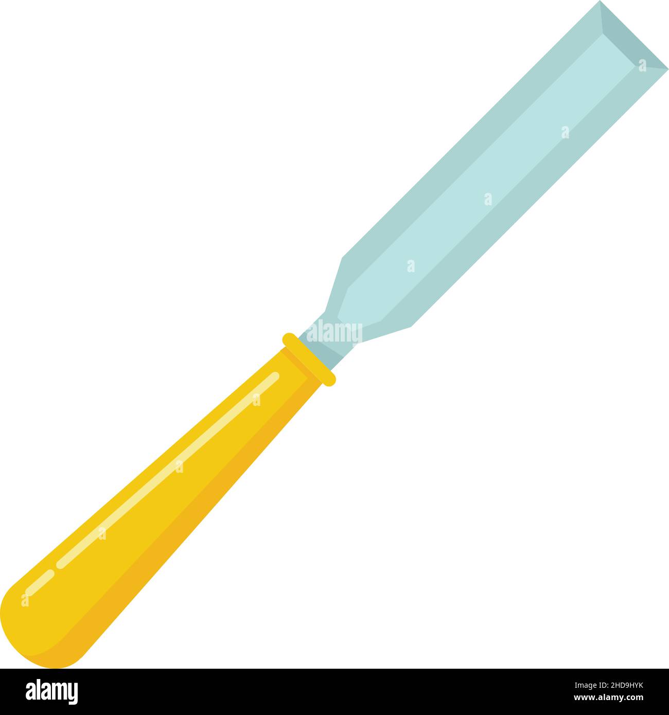 Chisel iron icon. Flat illustration of chisel iron vector icon isolated ...