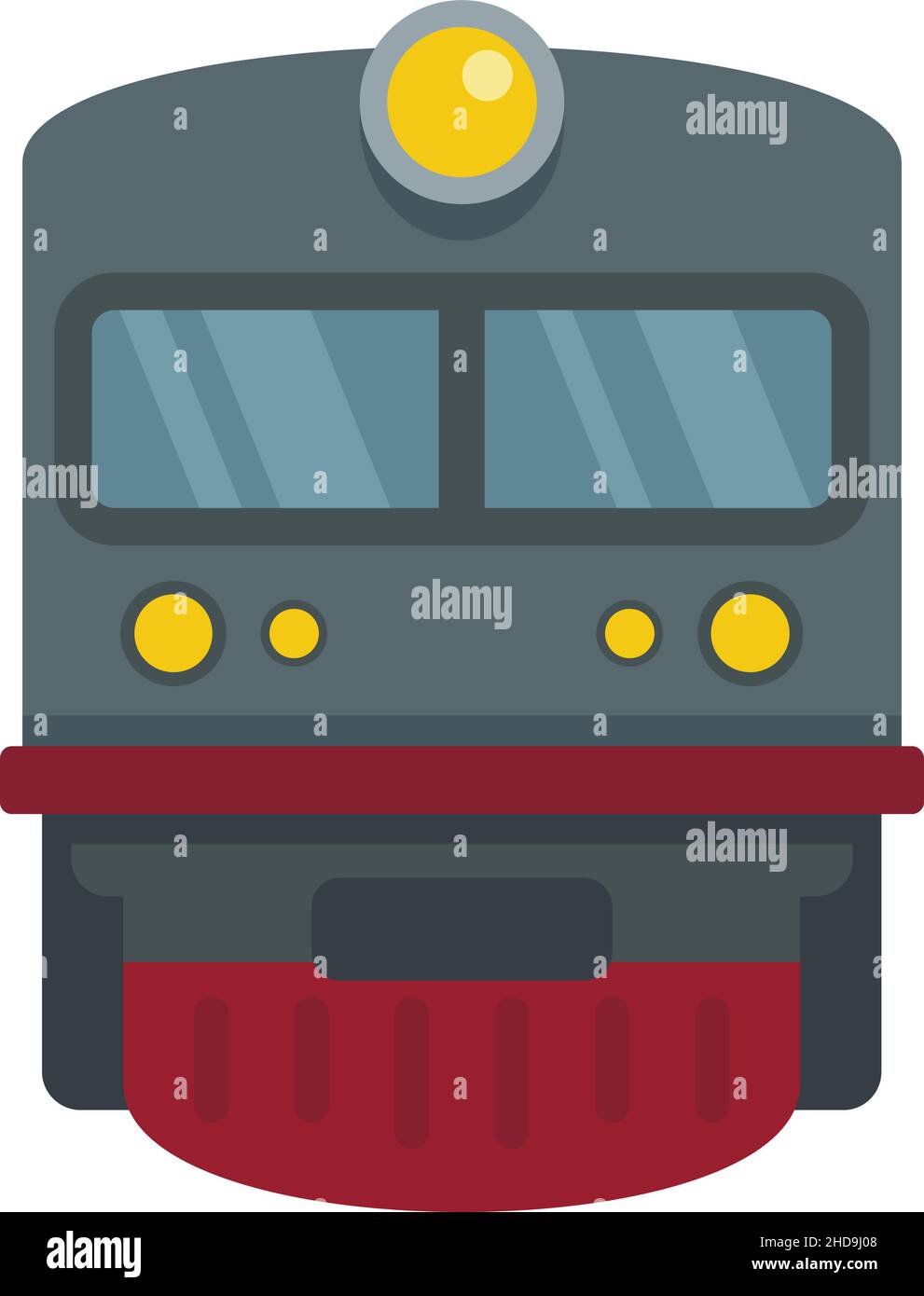 Train icon. Flat illustration of Train vector icon isolated on white ...