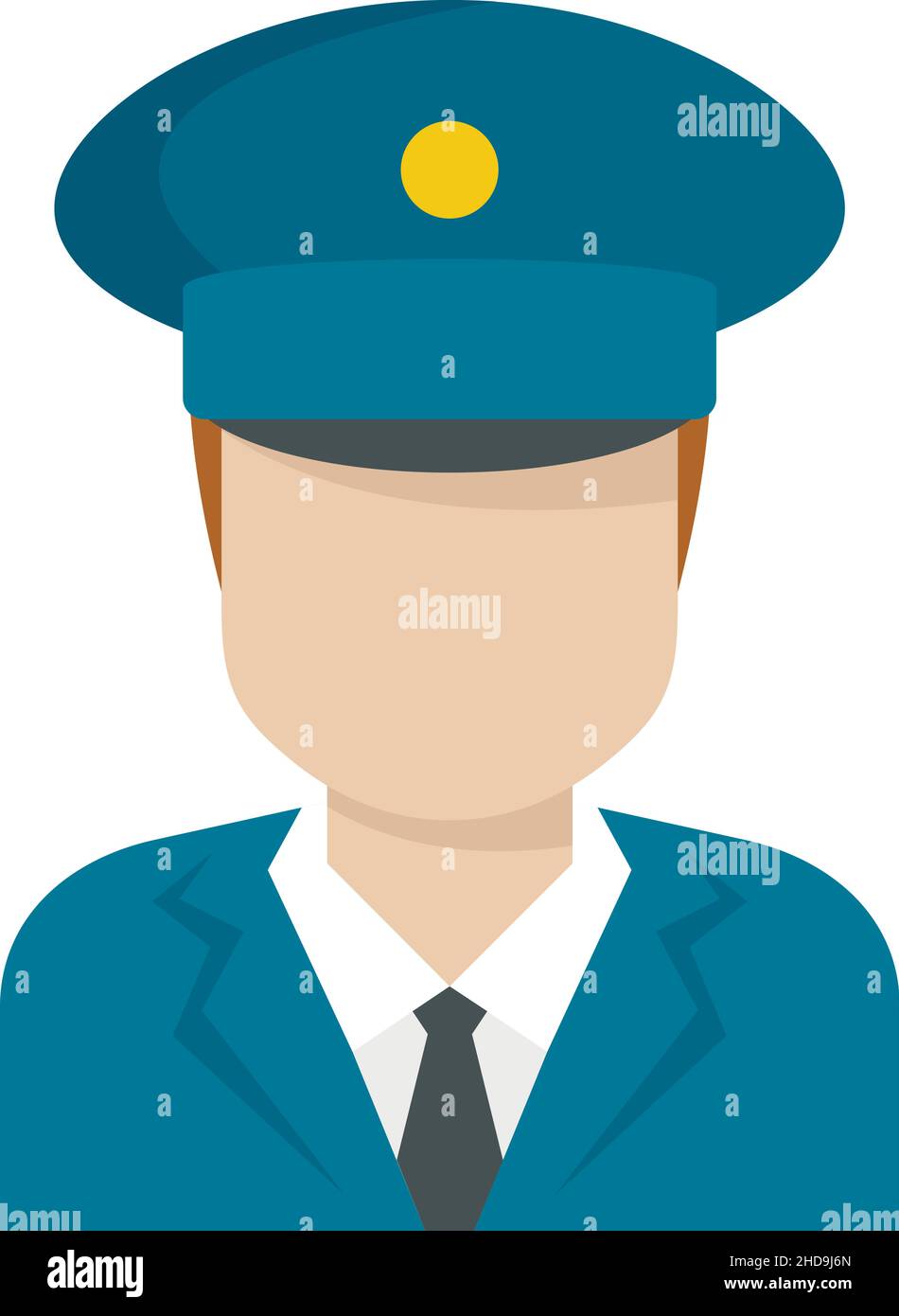 Electric train driver icon. Flat illustration of Electric train driver ...