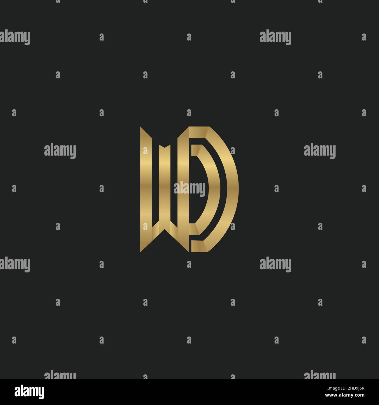 Alphabet letters Initials Monogram logo DW, WD, W and D Stock Vector ...