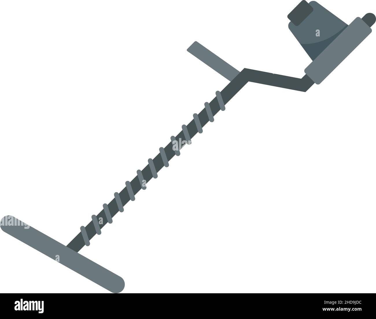 Handle metal detector icon. Flat illustration of handle metal detector ...