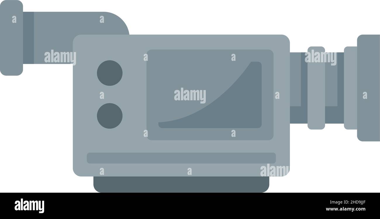 Tv camera icon. Flat illustration of tv camera vector icon isolated on ...