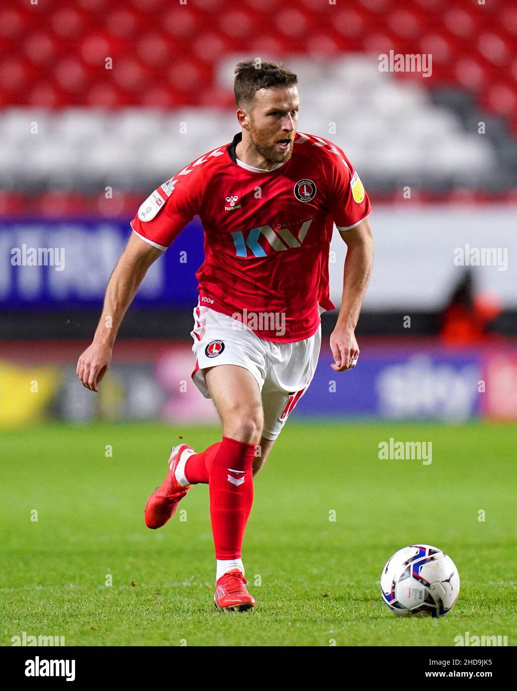 Charlton Athletic's Adam Matthews during the Papa John's Trophy round ...