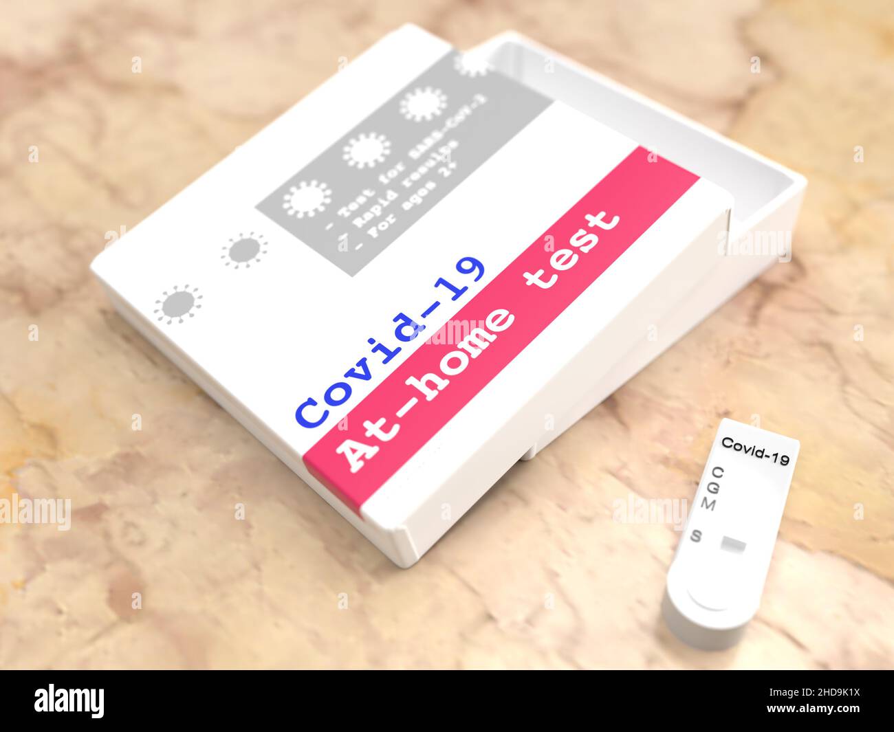 A Covid-19 at-home test Stock Photo - Alamy