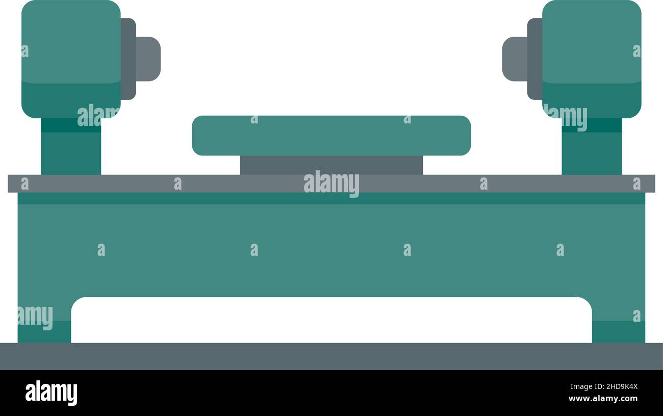 Lathe equipment icon. Flat illustration of Lathe equipment vector icon isolated on white ...