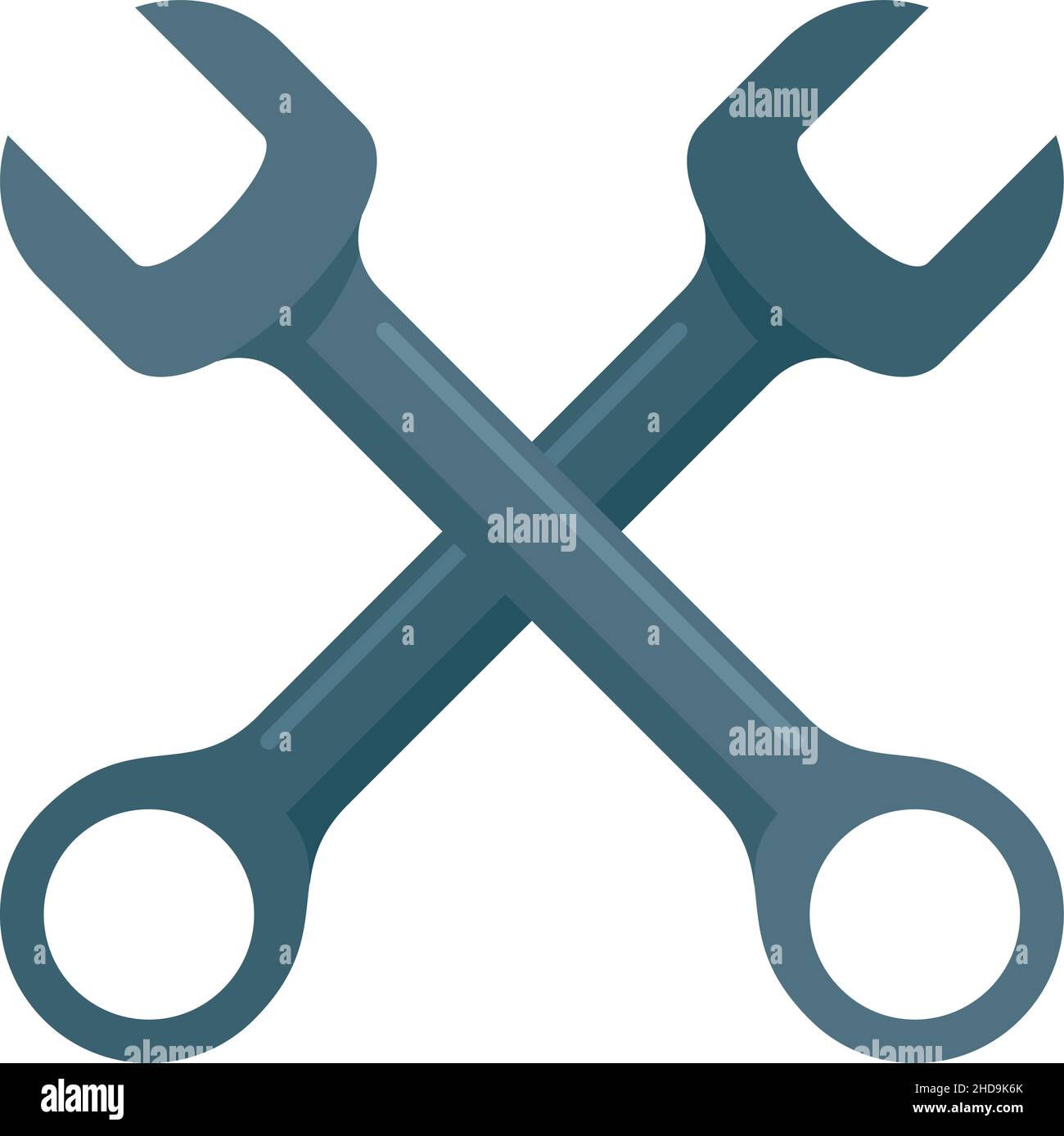 Tire fitting keys icon. Flat illustration of Tire fitting keys vector ...
