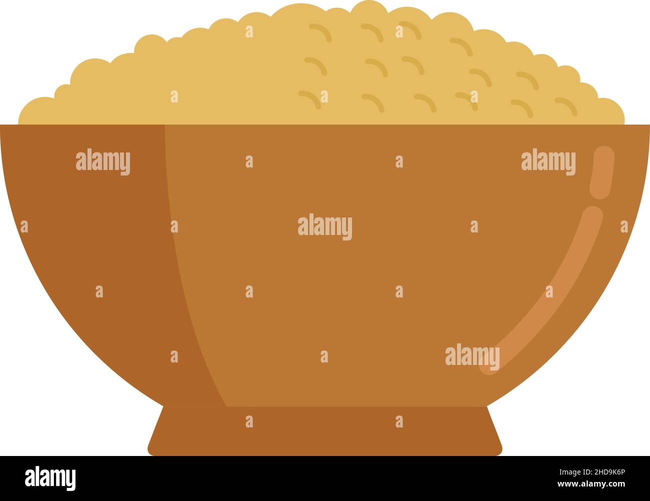 Cereal flakes snack icon. Flat illustration of cereal flakes snack ...