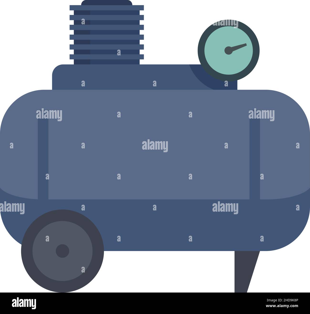 Air compressor pneumatic icon. Flat illustration of air compressor ...