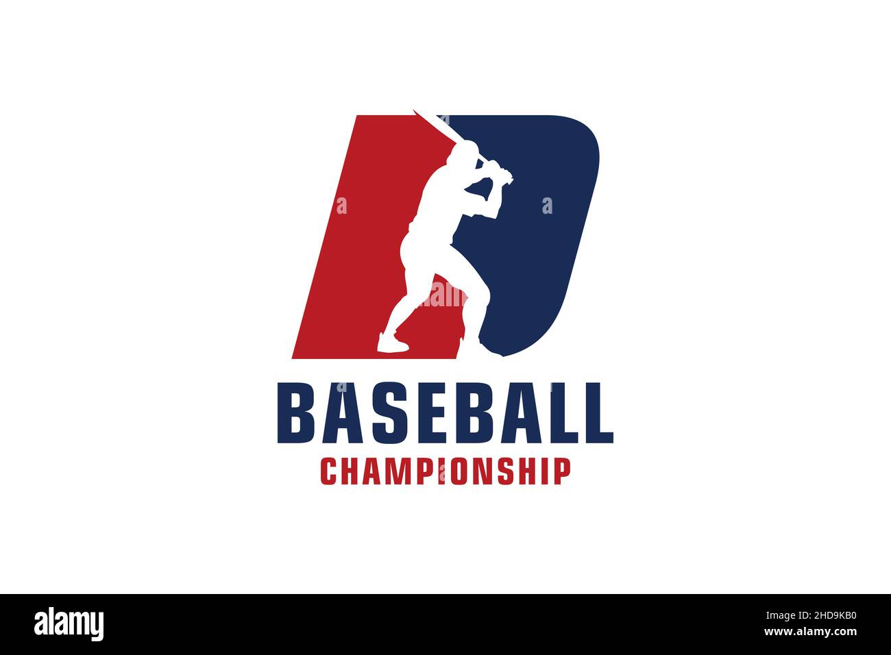 Letter D with Baseball Logo Design. Vector Design Template Elements for ...