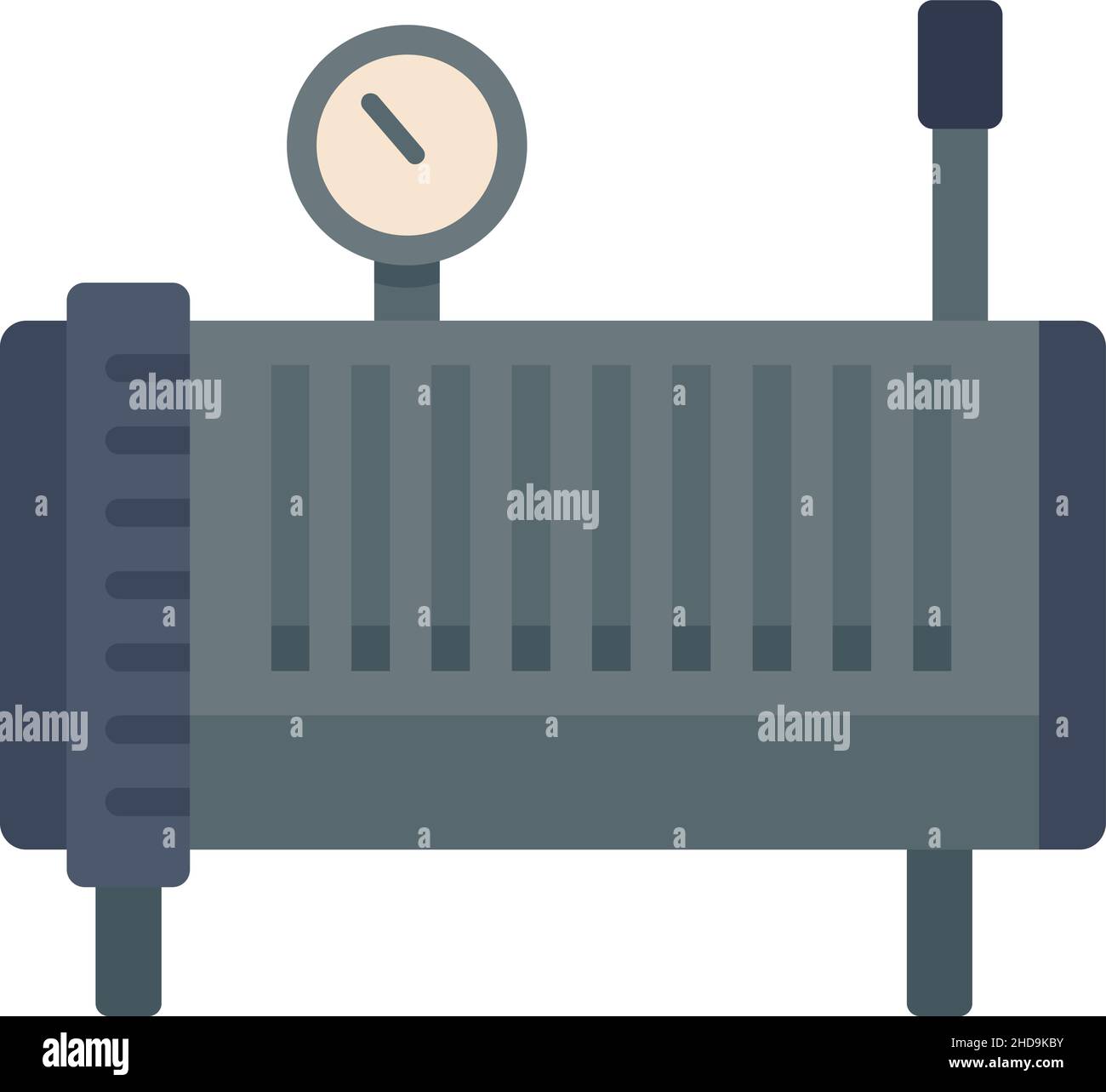 Device air compressor icon. Flat illustration of device air compressor ...
