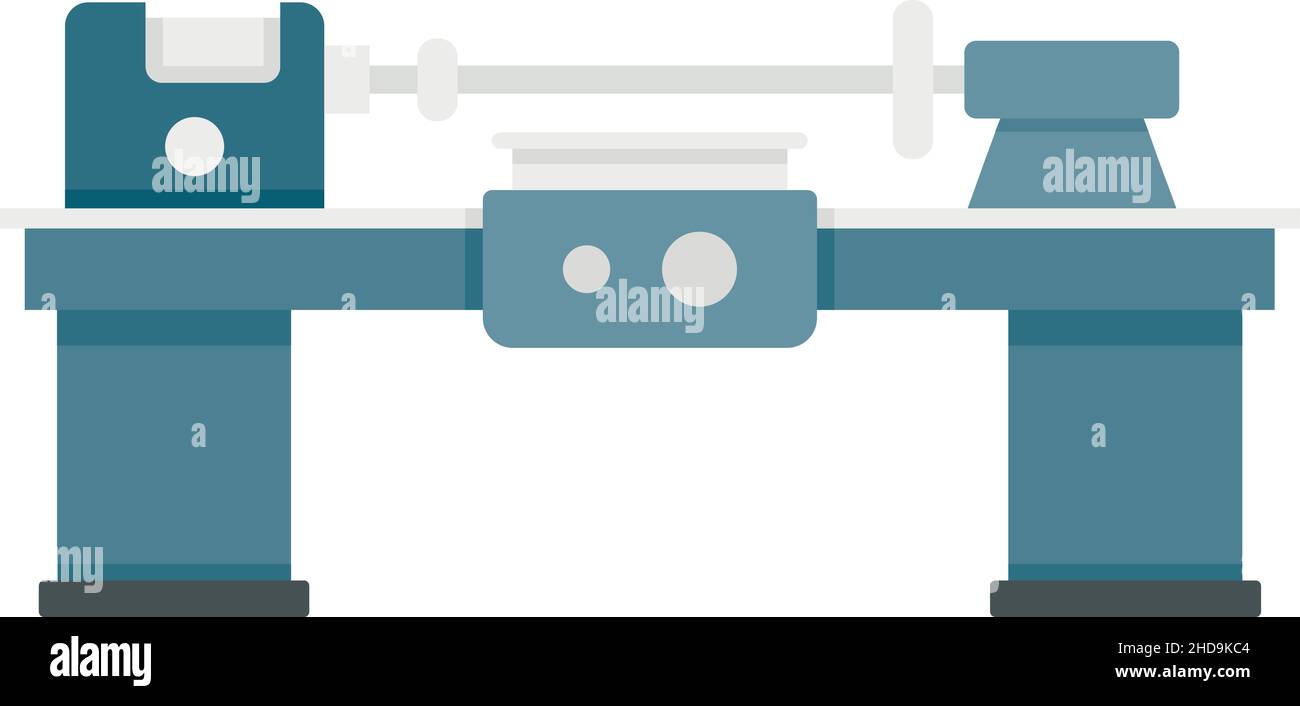 Work lathe icon. Flat illustration of Work lathe vector icon isolated on white background Stock ...