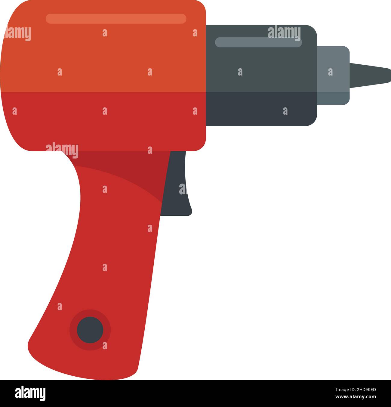 Tire fitting gun icon. Flat illustration of Tire fitting gun vector ...