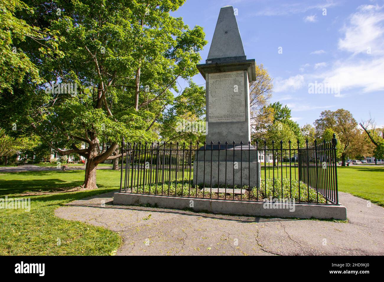 Revolutionary War Monument was "built" in 1799 and is on the Lexington ...