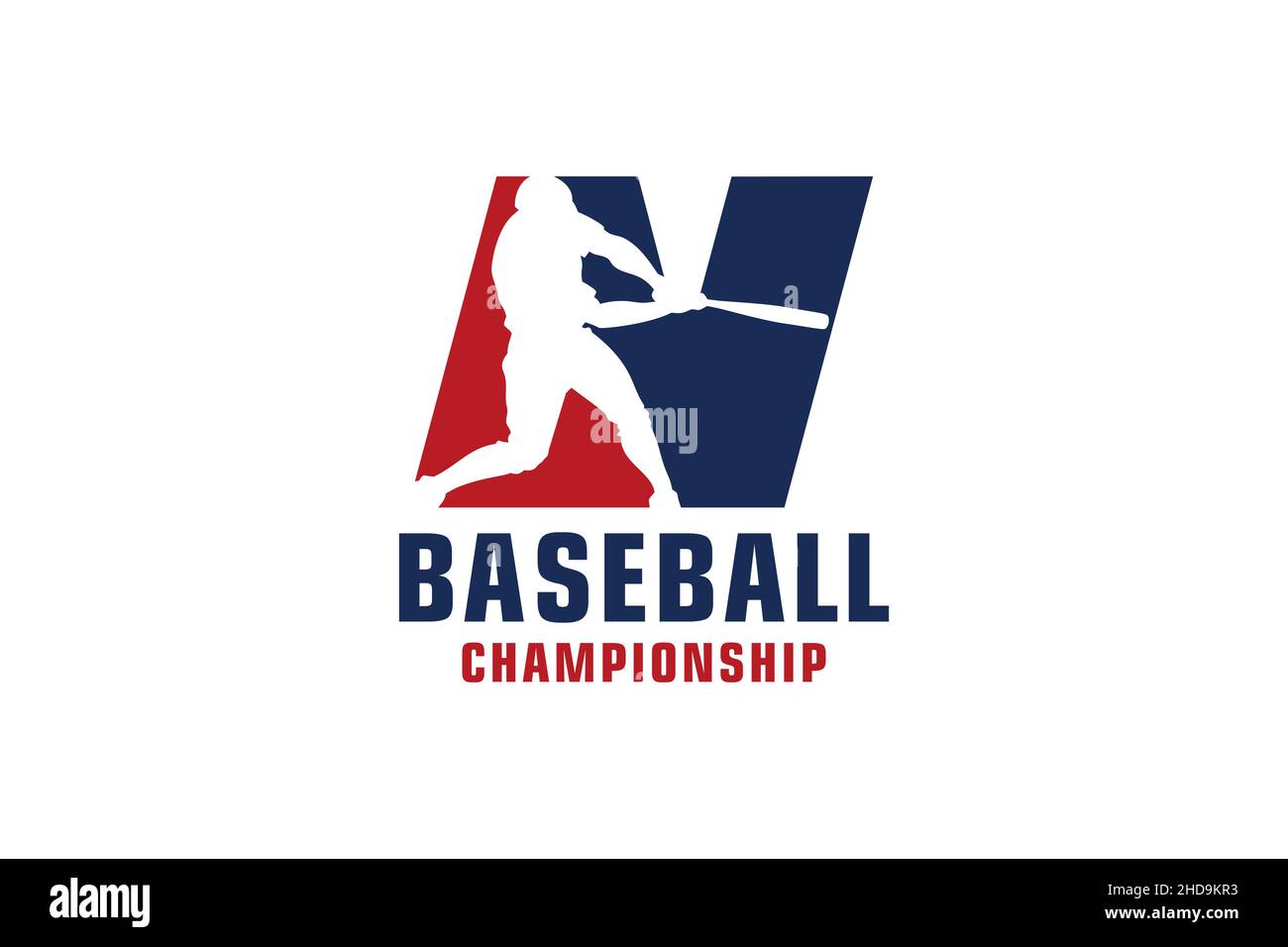 Letter N with Baseball Logo Design. Vector Design Template Elements for ...