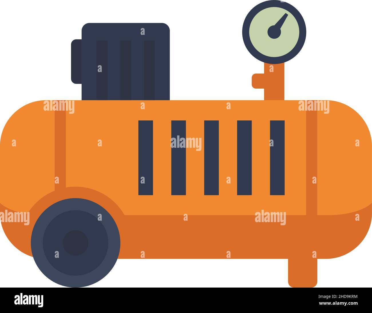 Paint air compressor icon. Flat illustration of paint air compressor vector icon isolated on ...
