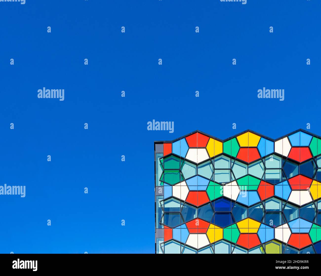 Colourful pentagon glass glazing panels hi-res stock photography and ...