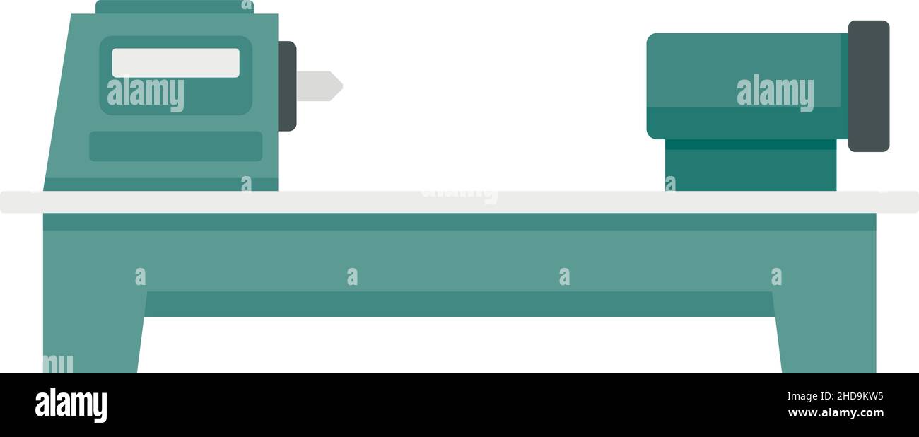 Press lathe icon. Flat illustration of Press lathe vector icon isolated on white background ...