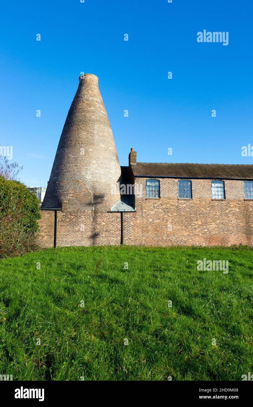 pot bank bottle kiln brick chimney part of old ceramics pottery factory ...