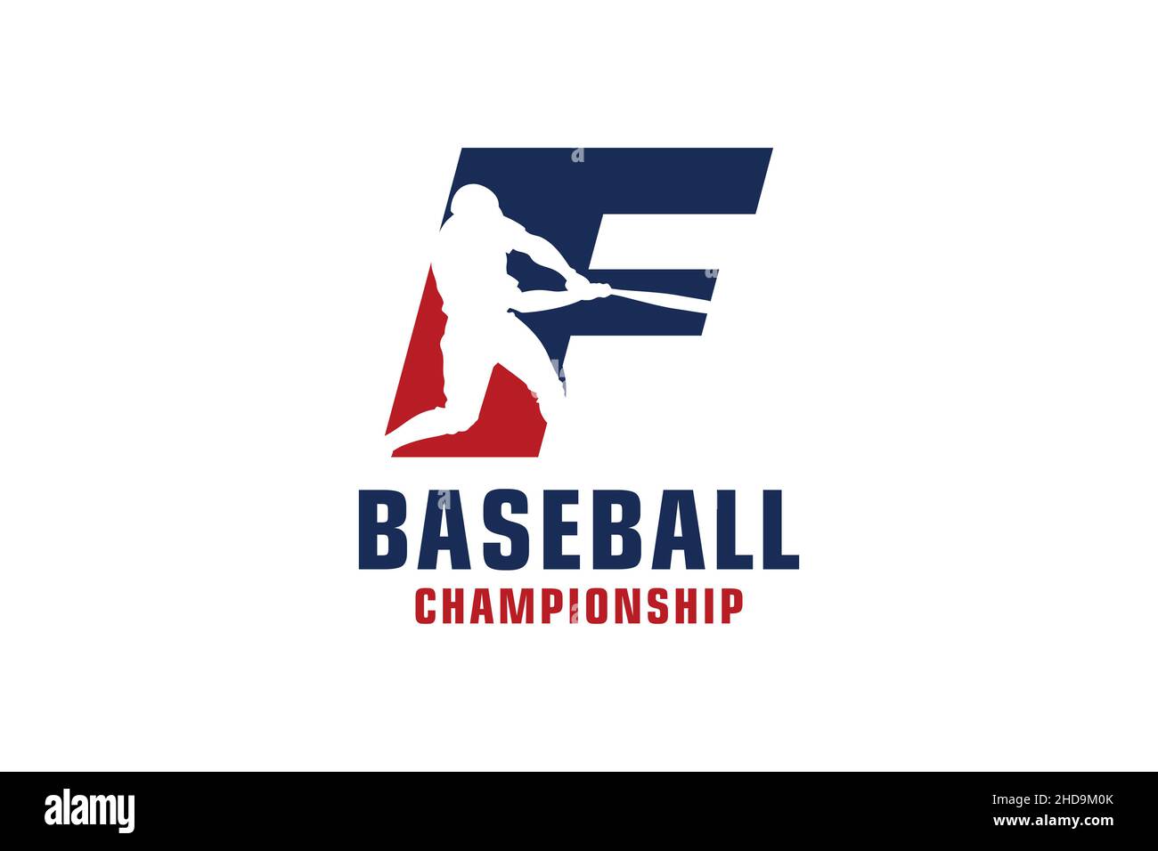 Letter F with Baseball Logo Design. Vector Design Template Elements for ...