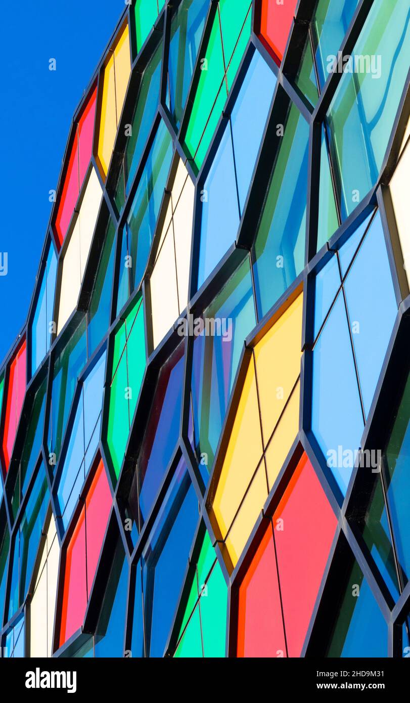 Coloured glass panels hi-res stock photography and images - Alamy