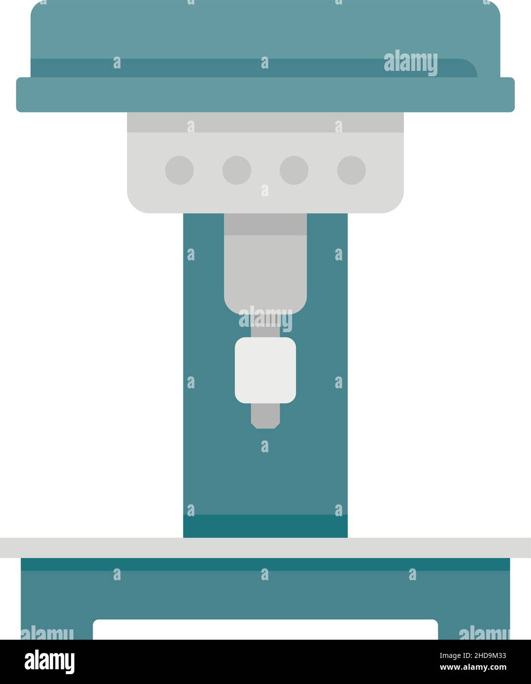 Engineer milling machine icon. Flat illustration of Engineer milling ...