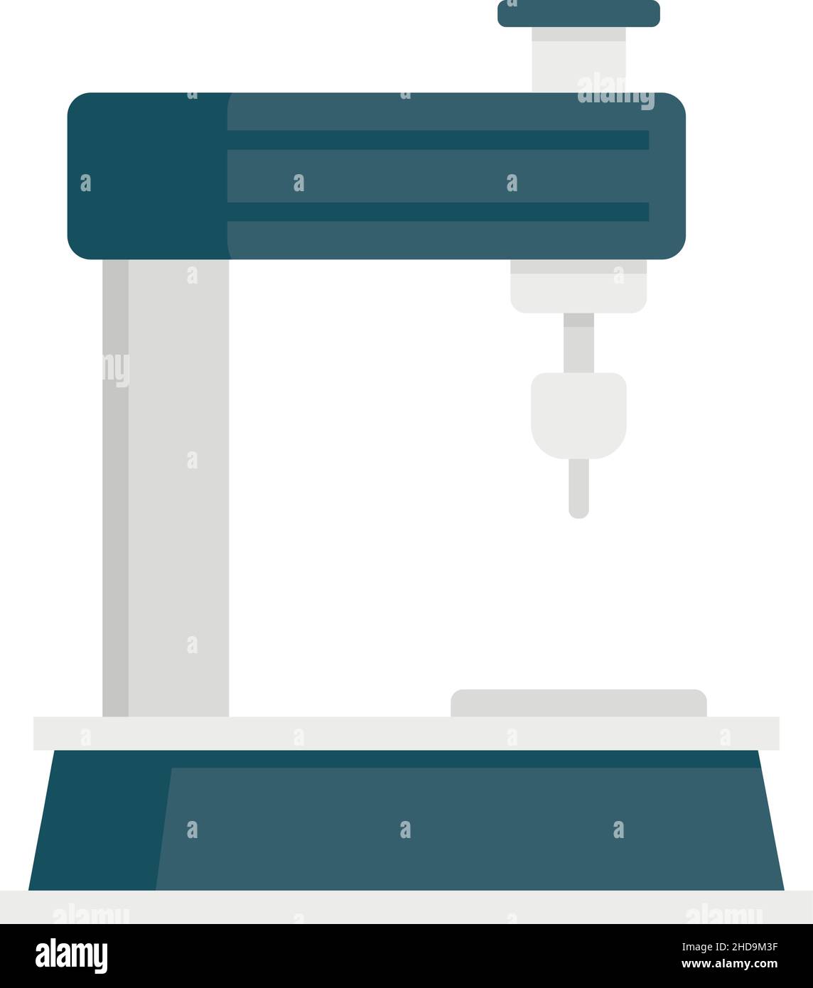 Industry milling machine icon. Flat illustration of Industry milling ...