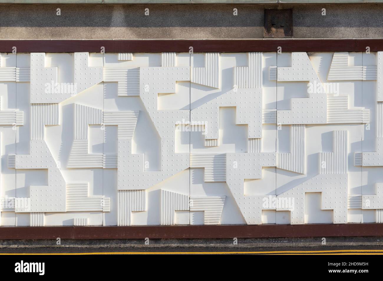 embossed decorative panels of mid century modern design on Hanley ...