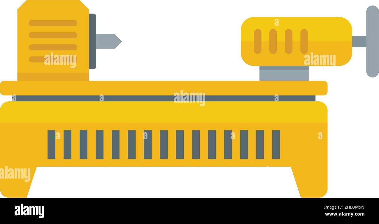 Lathe icon. Flat illustration of Lathe vector icon isolated on white background Stock Vector ...