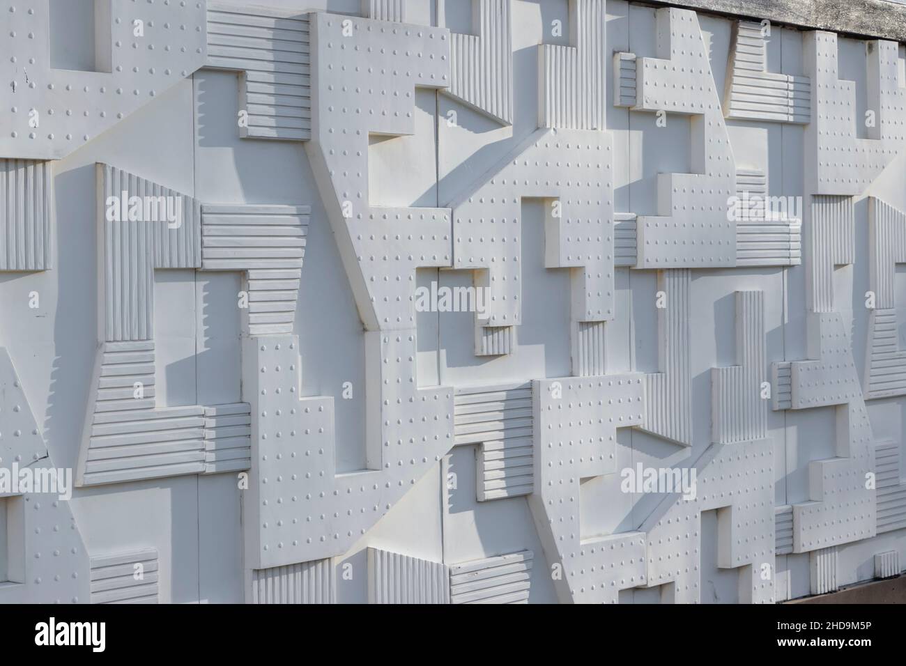 embossed decorative panels of mid century modern design on Hanley ...