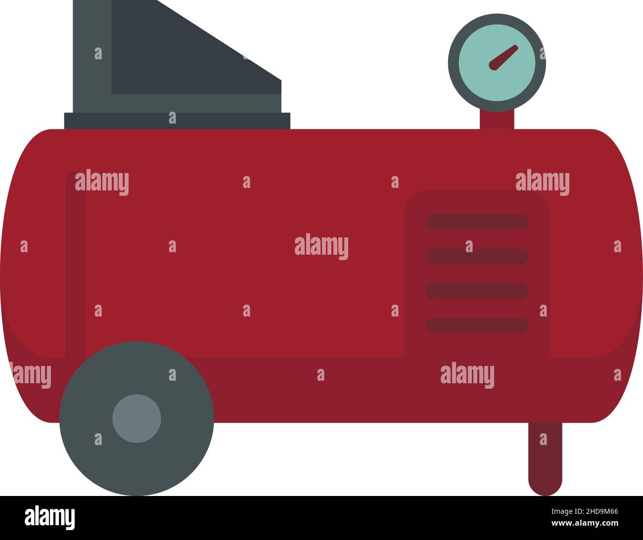 Cold air compressor icon. Flat illustration of cold air compressor ...