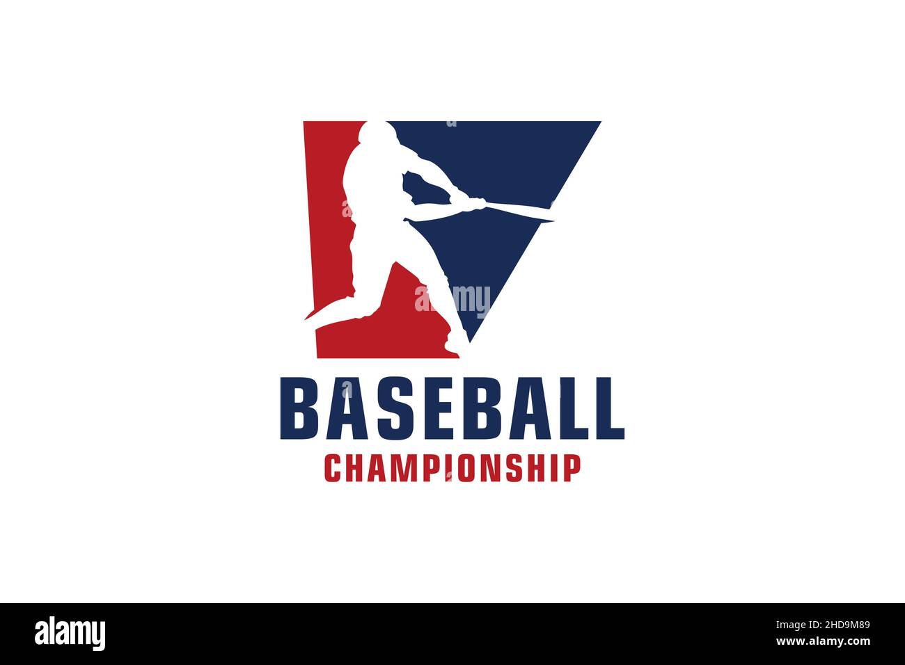Letter V with Baseball Logo Design. Vector Design Template Elements for ...