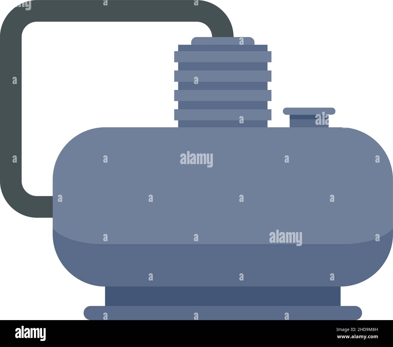 Car air compressor icon. Flat illustration of car air compressor vector ...