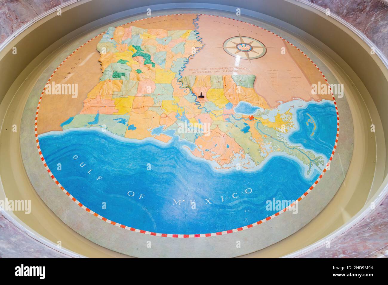 Louisiana, DEC 23 2021 - Interior view of the Louisiana State Exhibit ...