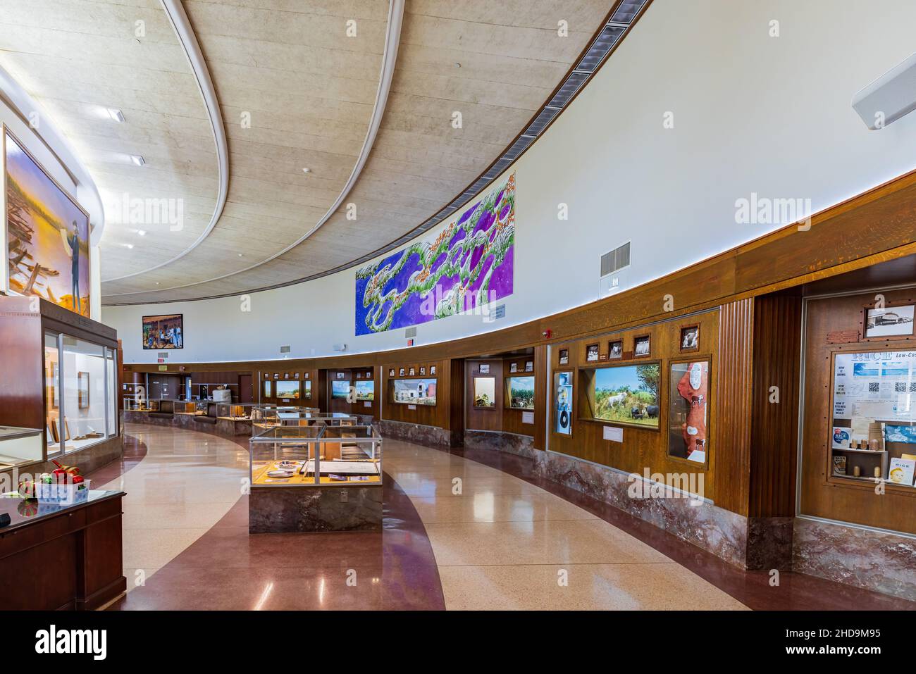 Louisiana, DEC 23 2021 - Interior view of the Louisiana State Exhibit ...