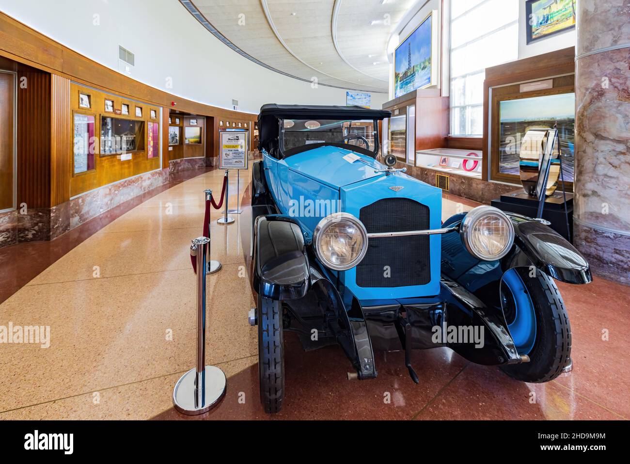 Louisiana, DEC 23 2021 - Interior view of the Louisiana State Exhibit ...