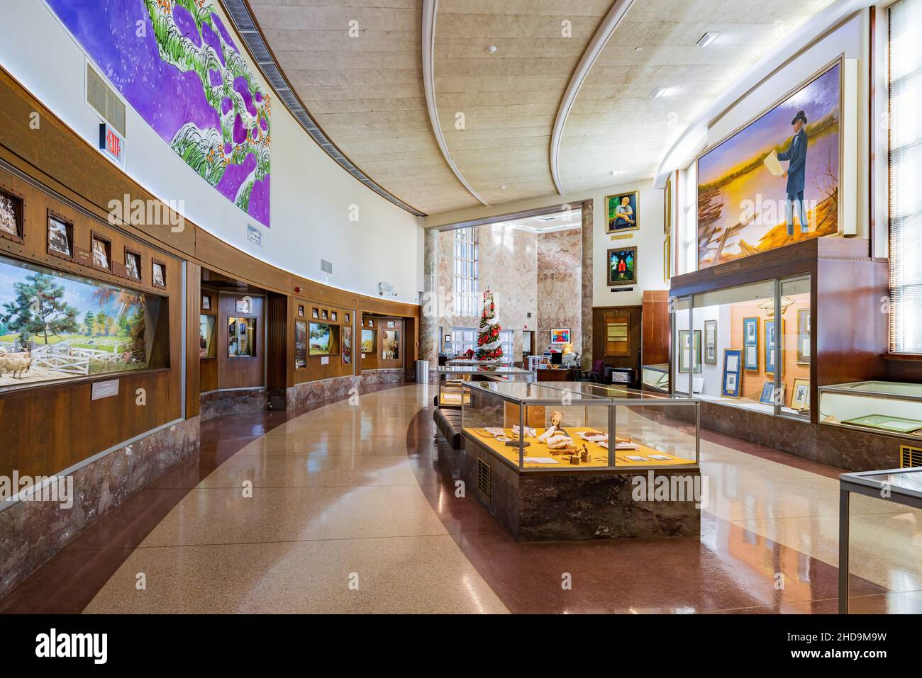 Louisiana, DEC 23 2021 - Interior view of the Louisiana State Exhibit ...