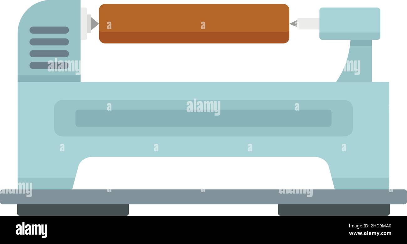 Control lathe icon. Flat illustration of Control lathe vector icon isolated on white background ...
