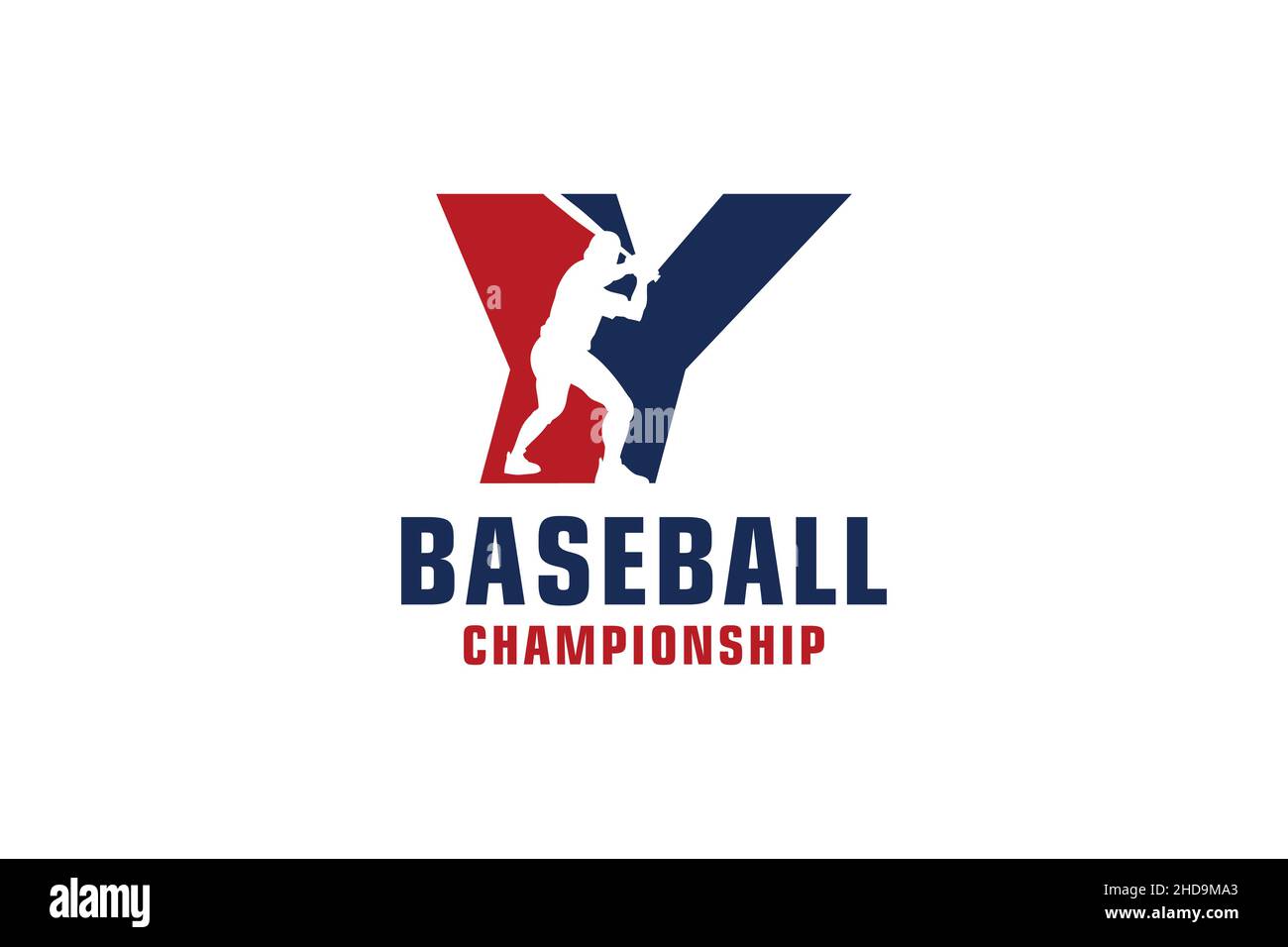 Letter Y with Baseball Logo Design. Vector Design Template Elements for ...
