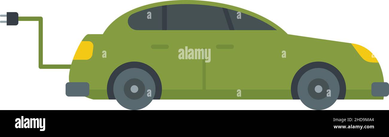 Hybrid car icon. Flat illustration of Hybrid car vector icon isolated ...