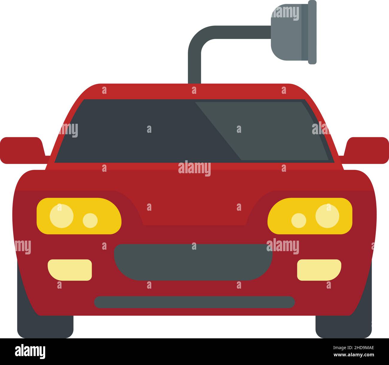 Sport hybrid car icon. Flat illustration of Sport hybrid car vector ...