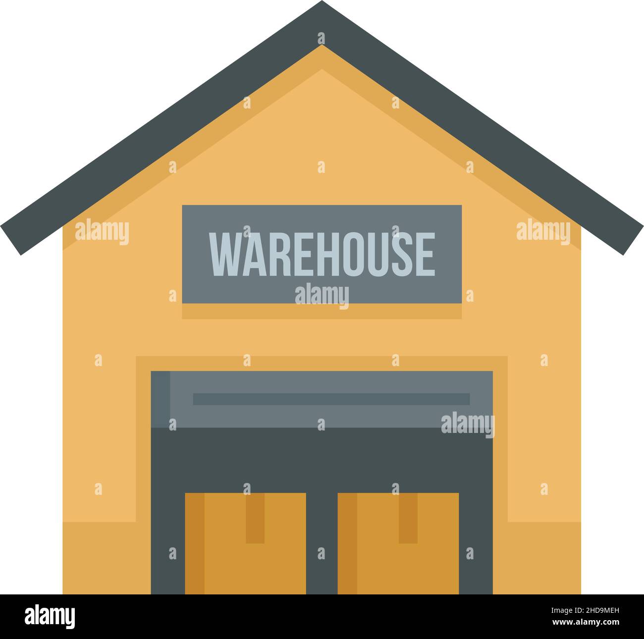 Warehouse icon. Flat illustration of Warehouse vector icon isolated on ...