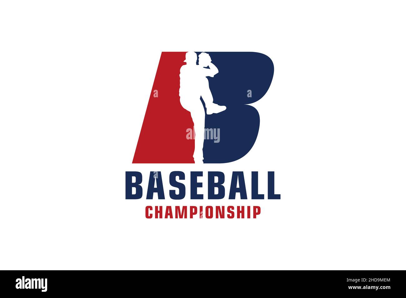 Letter B with Baseball Logo Design. Vector Design Template Elements for ...
