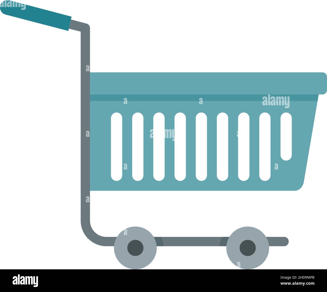 Shop market cart icon. Flat illustration of Shop market cart vector ...