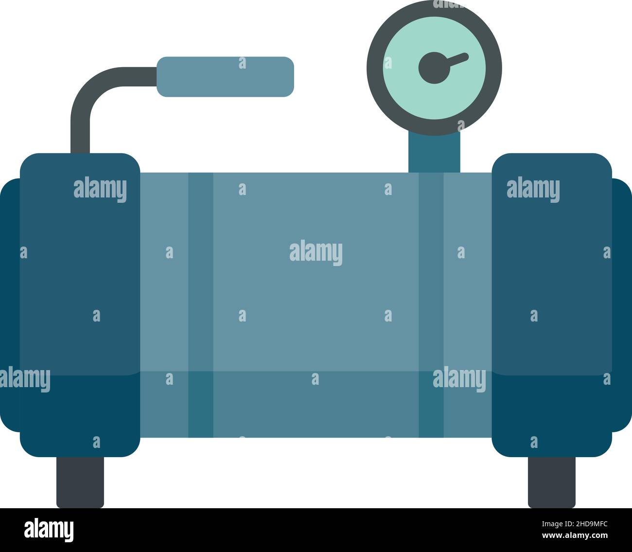 Tool air compressor icon. Flat illustration of tool air compressor ...
