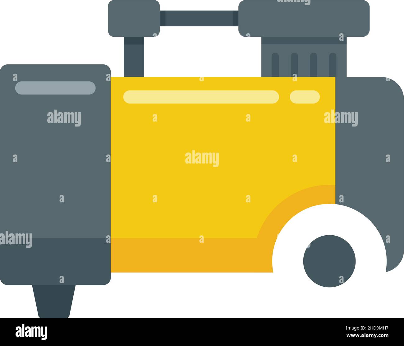 Air compressor icon. Flat illustration of air compressor vector icon ...