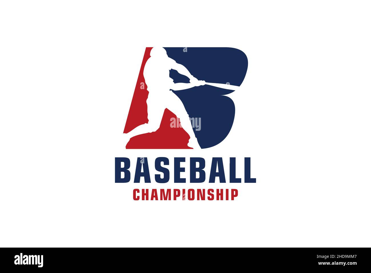 Letter B with Baseball Logo Design. Vector Design Template Elements for ...