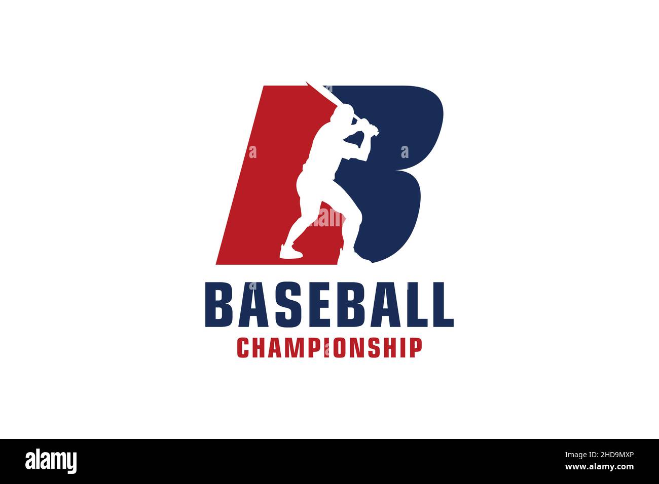 Letter B with Baseball Logo Design. Vector Design Template Elements for ...