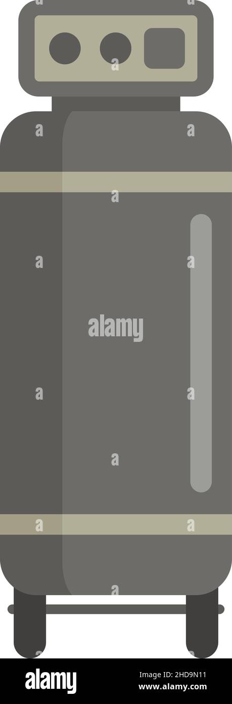 Stand air compressor icon. Flat illustration of stand air compressor ...