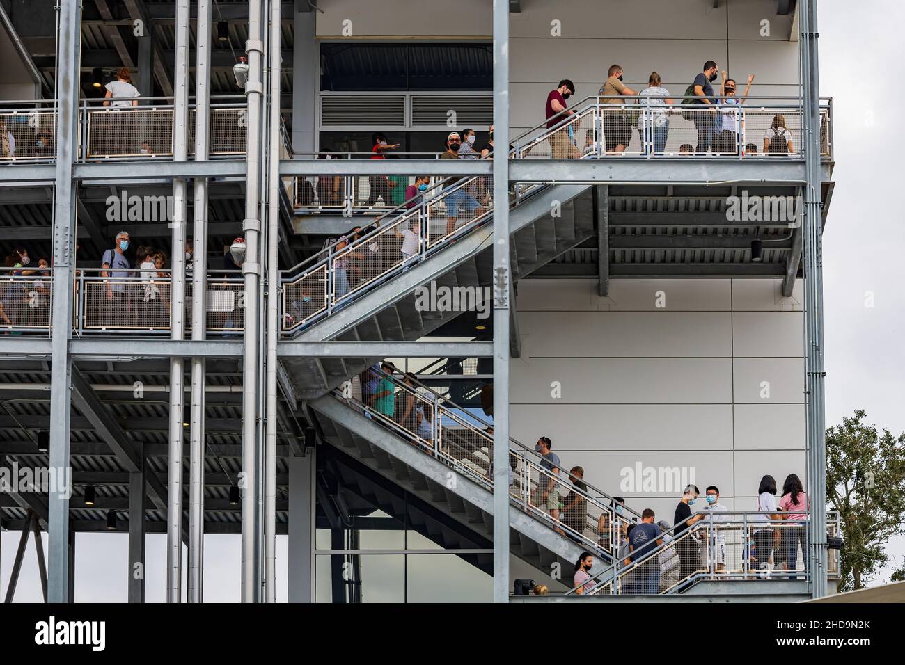 Texas, DEC 27 2021 - Independence Plaza at Space Center Houston Stock ...